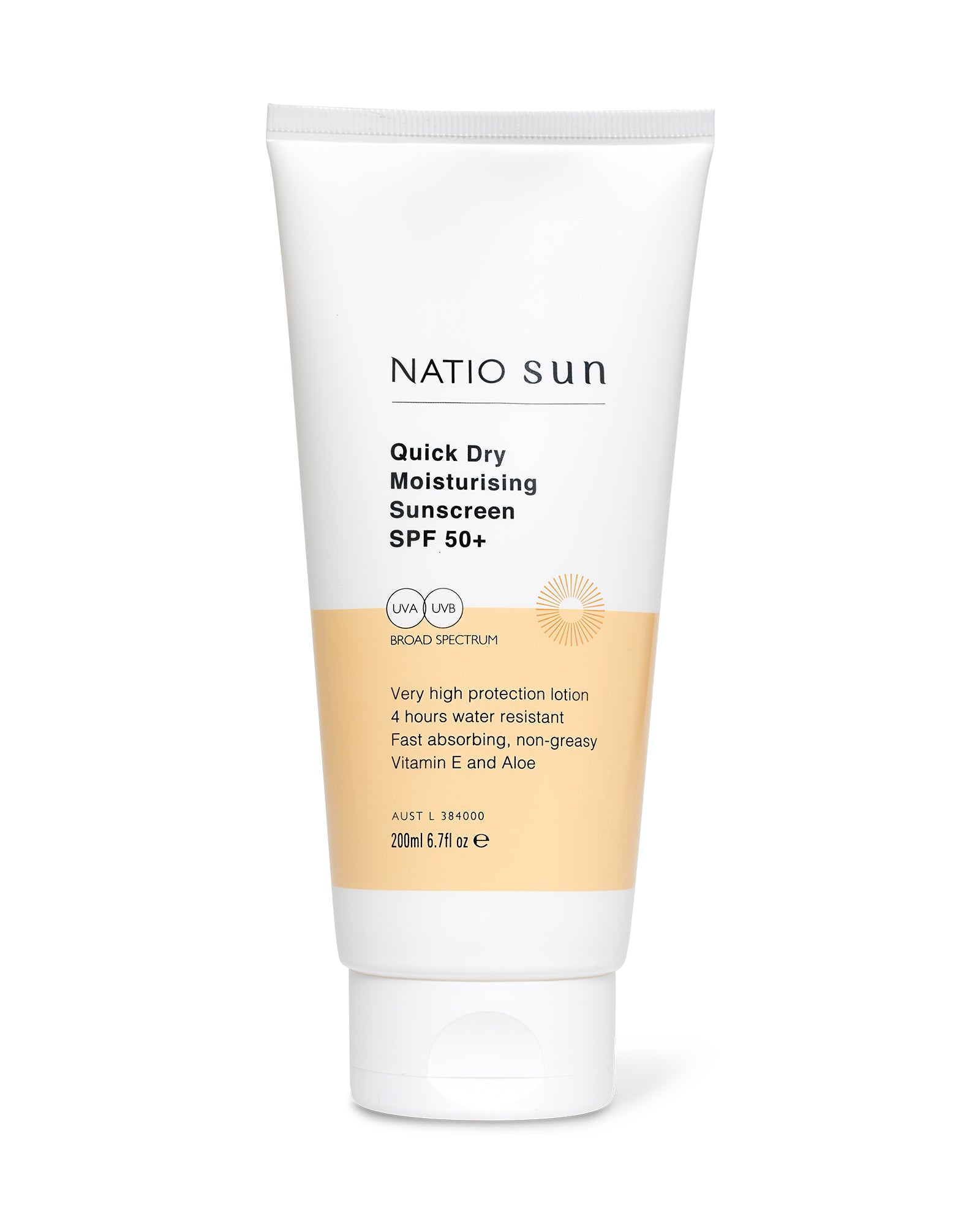 Quick Dry Moisturising Sunscreen SPF 50+ 200ml